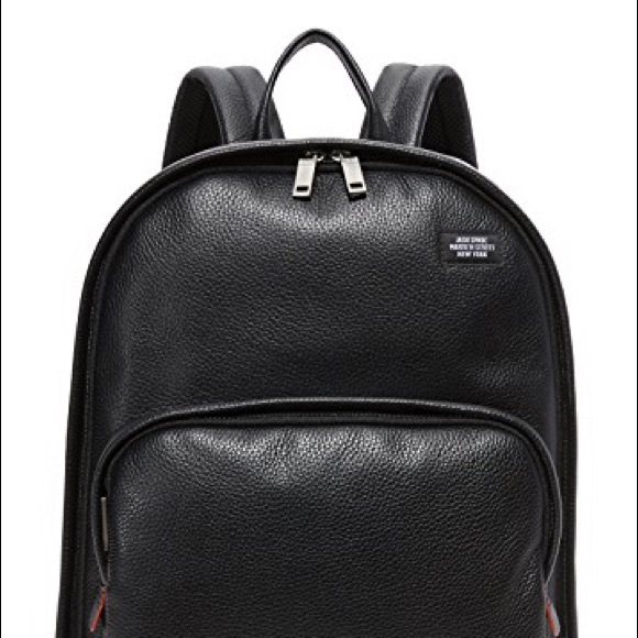 Jack Spade | Bags | Jack Spade Black Leather Backpack | Poshmark